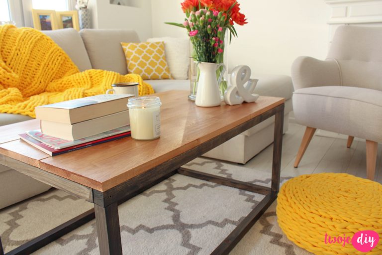 Industrialny stolik kawowy diy | Twoje DIY