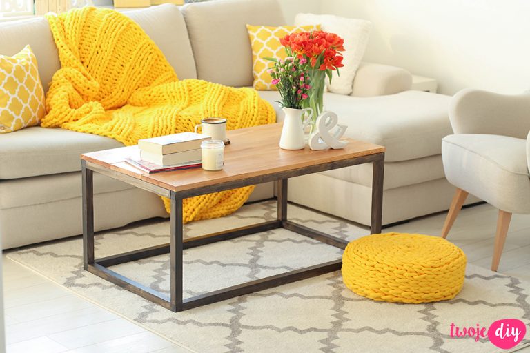 Industrialny stolik kawowy diy | Twoje DIY