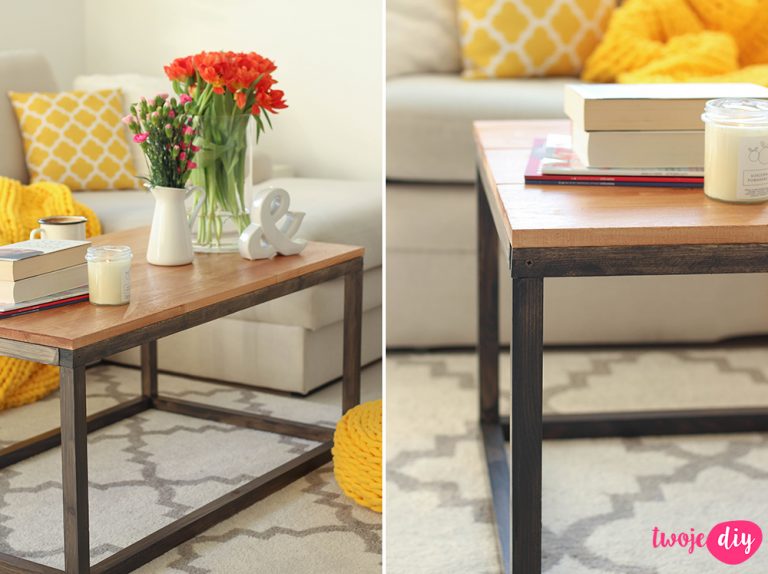 Industrialny stolik kawowy diy | Twoje DIY